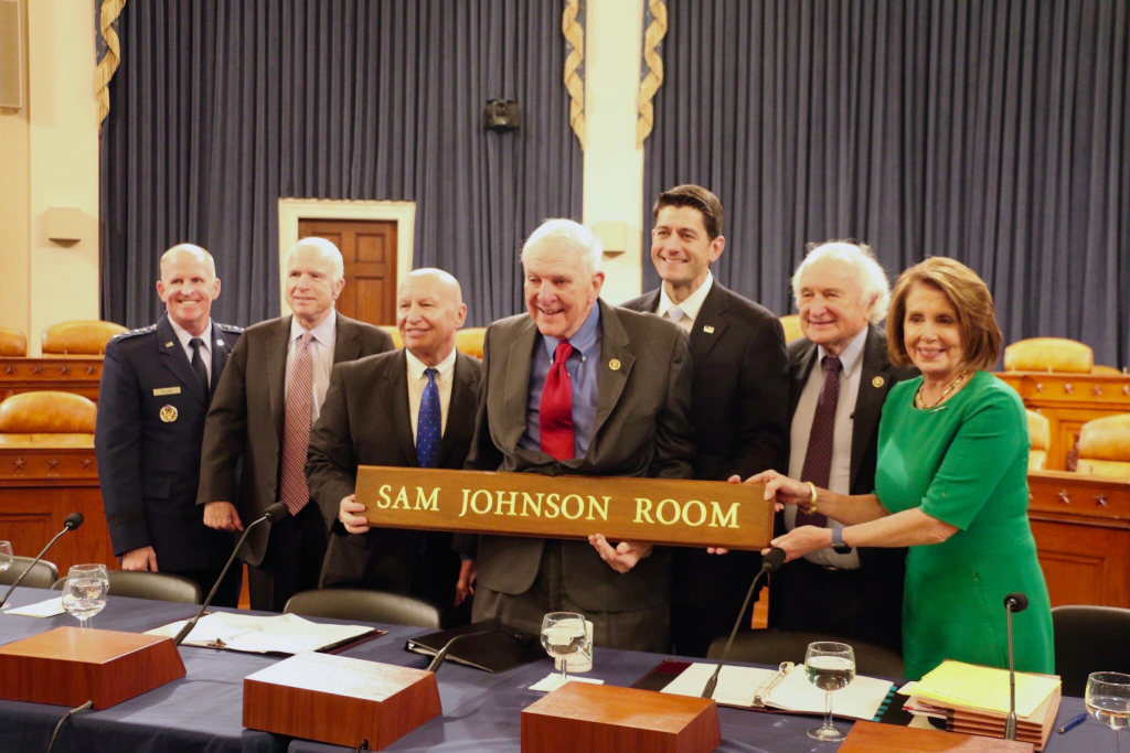 Congressional Leaders Rename Hearing Room to Honor Sam Johnson - Ways ...
