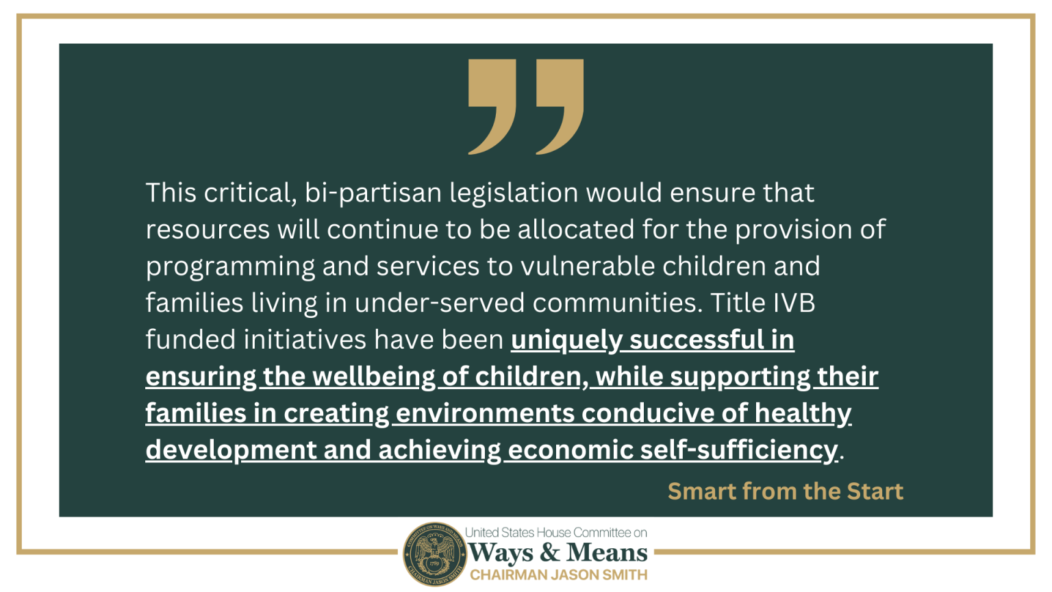 What They Are Saying: Child Welfare Reauthorization Delivers First-In-A ...
